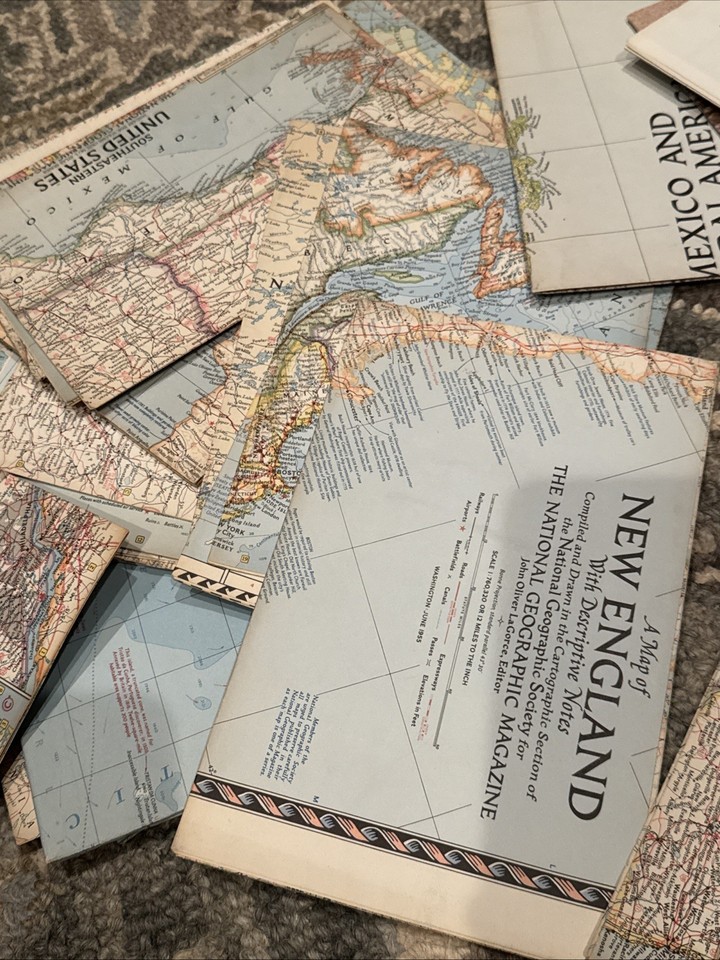 HUGE Lot of 92 Vintage National Geographic Maps - 1950s-2000s - World ...