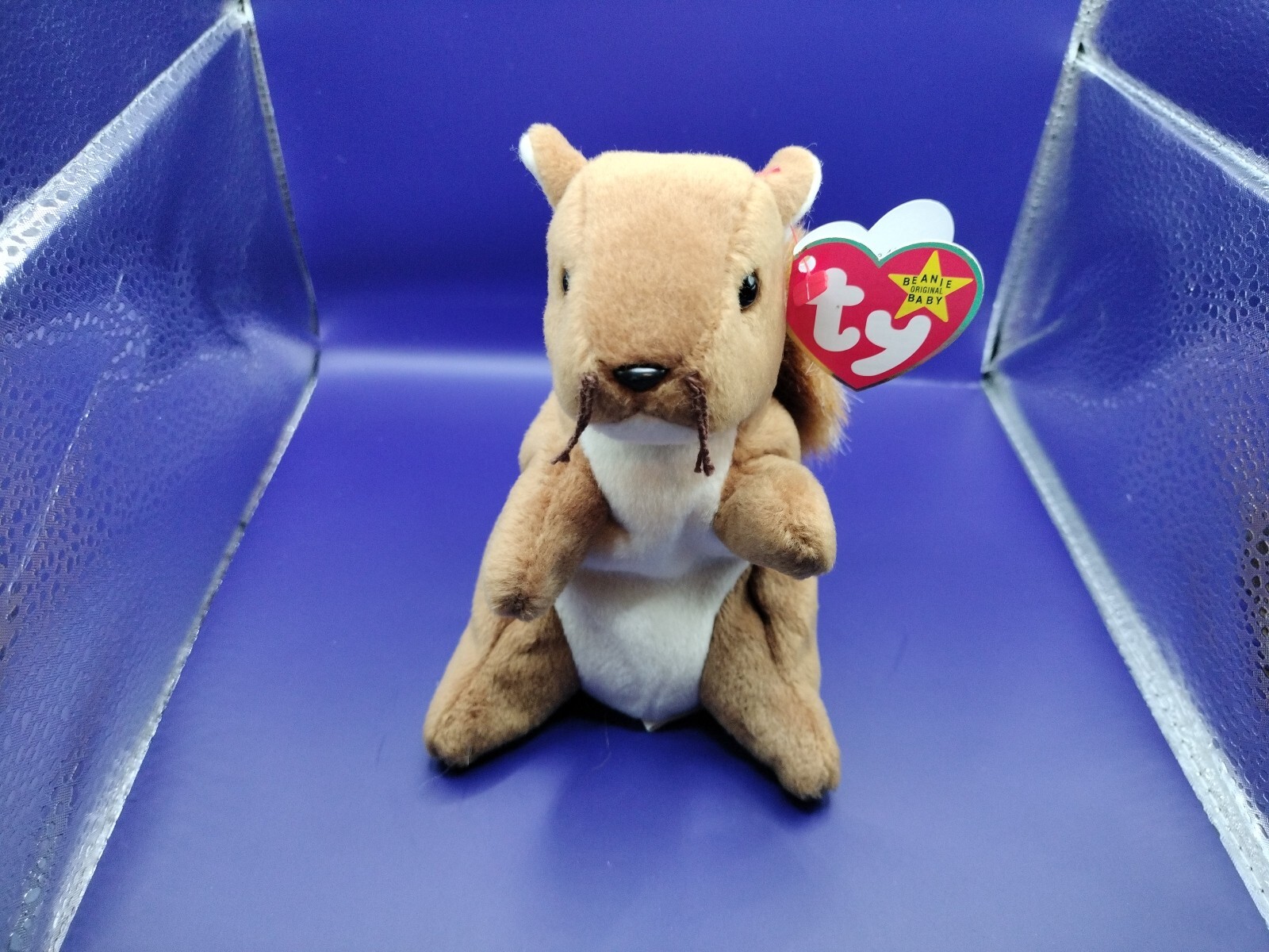 TY Beanie Babies Bucky 4114 1-21-96 Red Star PVC Pellets Pristine w Box ...