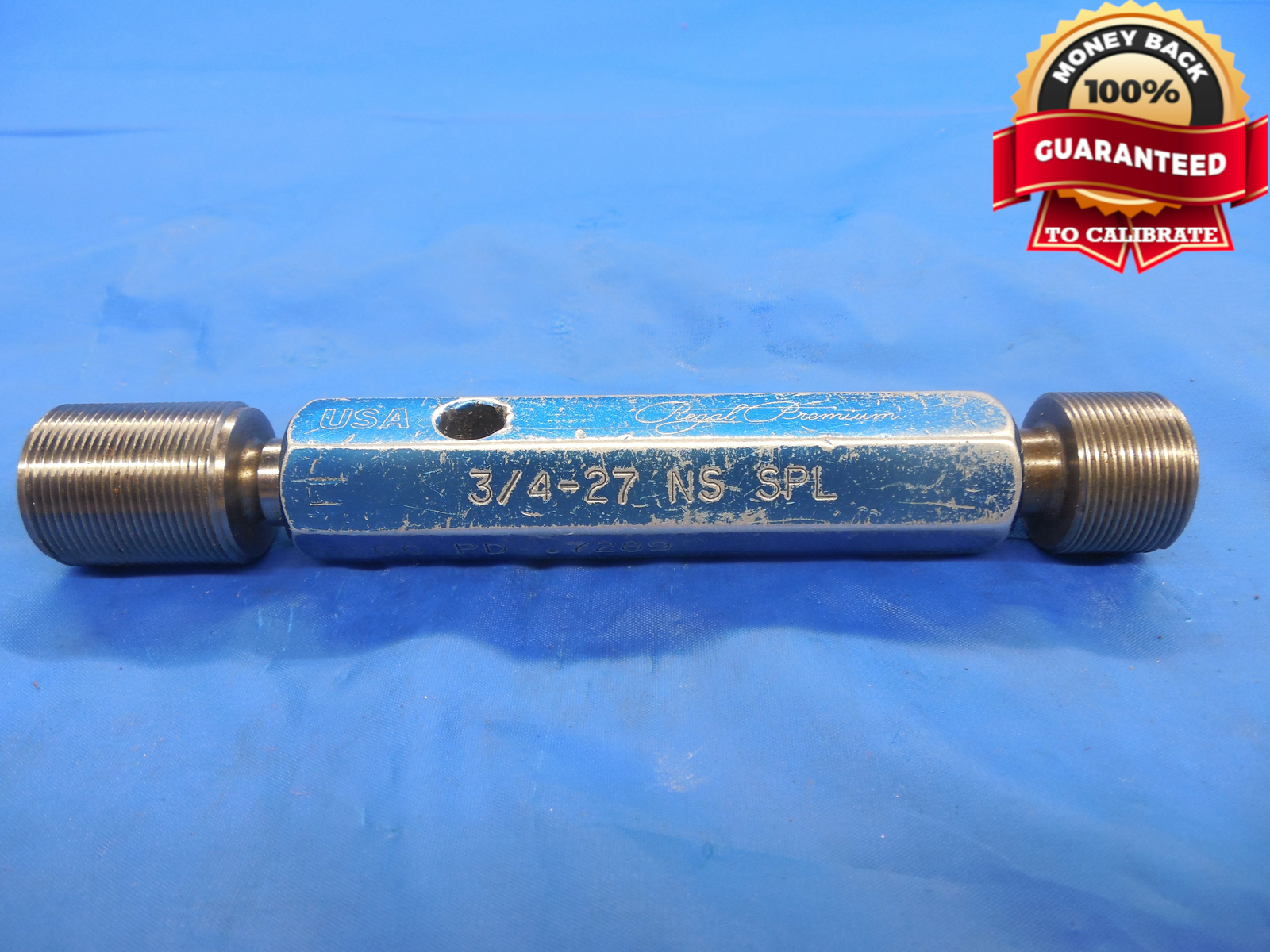 3/4 27 NS SPL THREAD PLUG GAGE .75 GO NO GO P.D.'S = .7289 & .7335 UNS ...