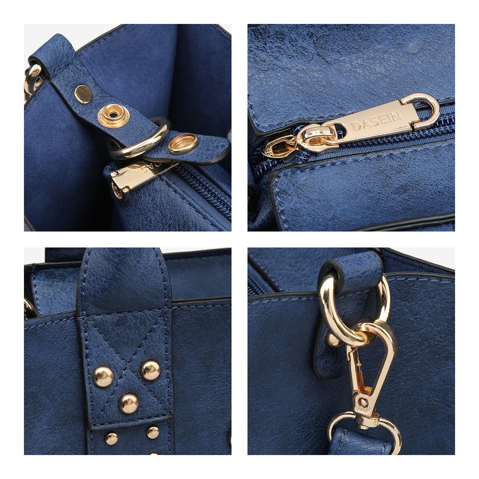 Dasein Women Handbags Stylish Medium Satchel Totes Shoulder Bag Studs ...