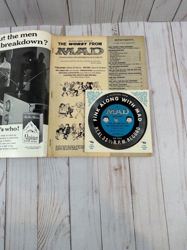 Vintage MAD Magazines!! 1958-1963, Some with Rare Inserts! Choose Your ...