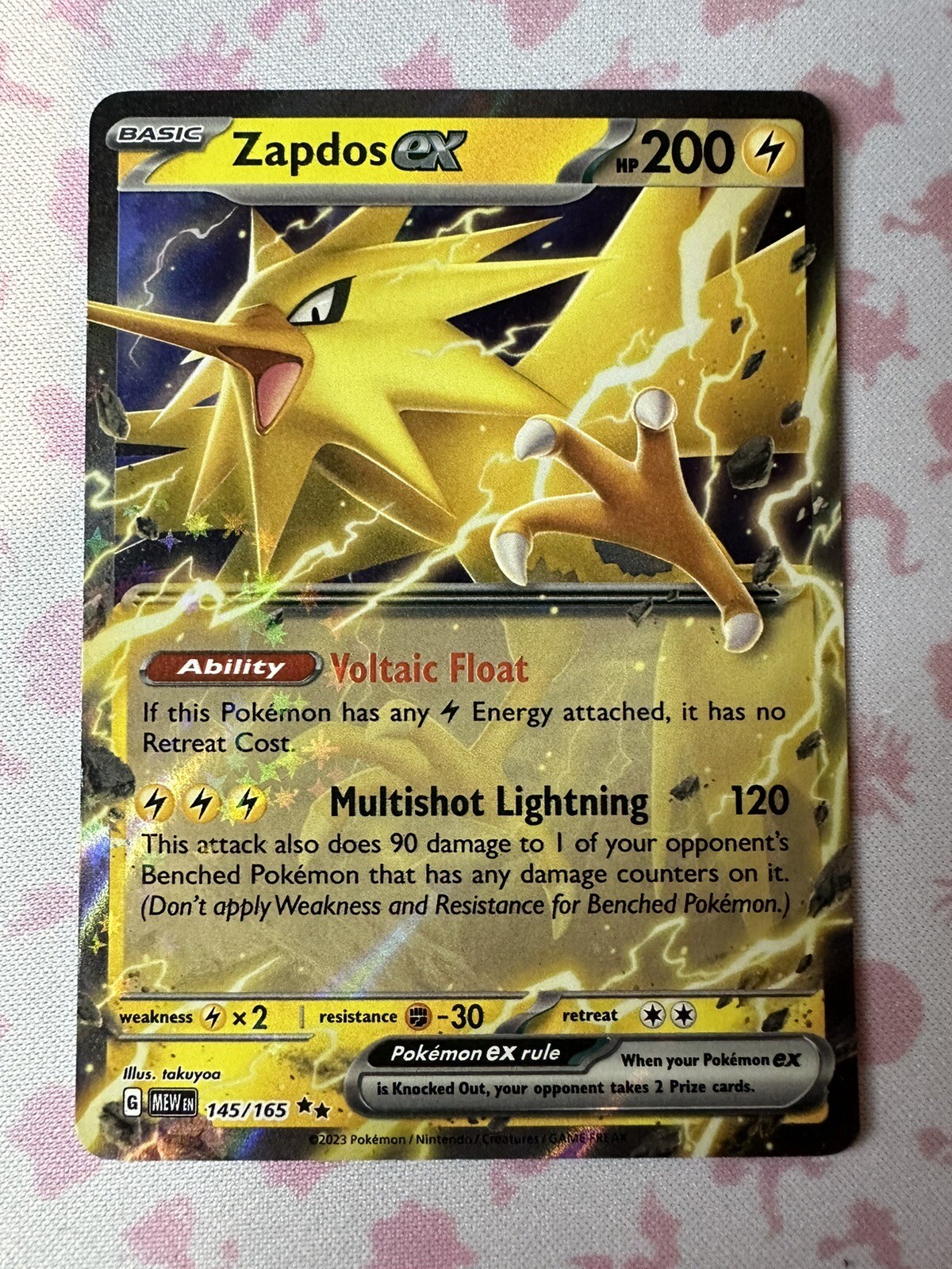 Zapdos EX | 145/165 | Holo | Double Rare | Scarlet & Violet 151 | Near ...