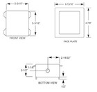 White Plastic Ice Maker Outlet Box OB-807-T-LL w/ 1/2" CPVC x 1/4" Comp ...