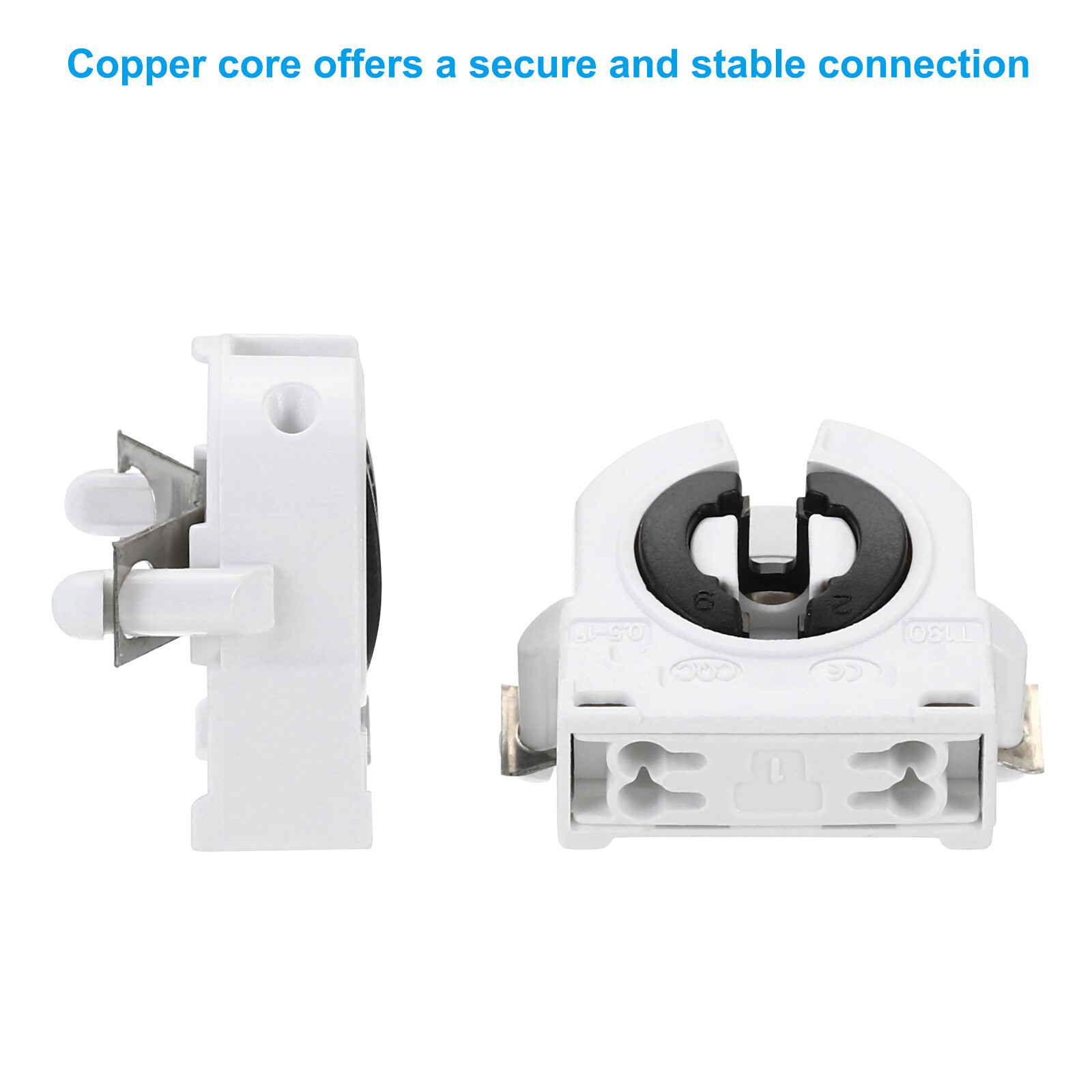 T8 Fluorescent Light Holder 12pcs G13 Base LED Tube Light Socket 250V ...