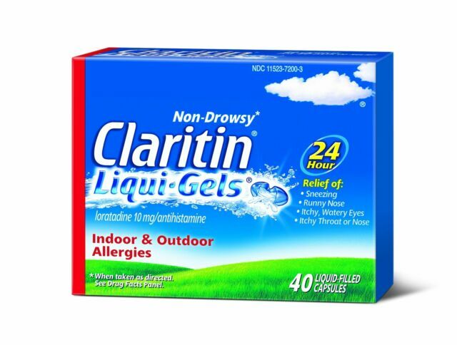 Claritin Allergy Liqui-gels 10mg 40 Capsules Exp 12/2019 for sale ...
