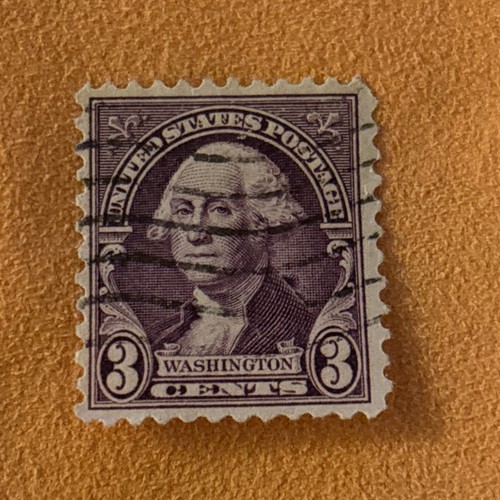 Rare 1932 US 3 Cent George Washington Stamp Purple / Violet w/Black ...
