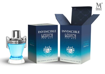 INVINCIBLE LEGACY men's designer cologne 3.4 oz by MCH Beauty ...