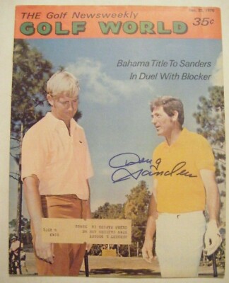 DOUG SANDERS signed 1970 GOLF WORLD magazine AUTO Autographed FLORIDA ...