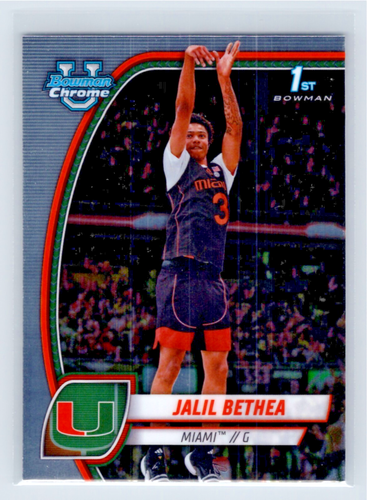 Jalil Bethea 2024-25 Bowman University Chrome 1st Bowman RC #28 | eBay