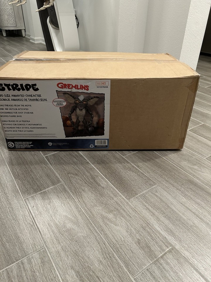 Home Depot Animated LED Gremlin Stripe 3.5 Ft Halloween Animatronic New ...