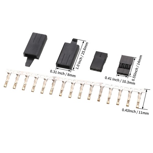 Servo Wire Plug Connectors for RC JR Male and Female 5 Set | eBay