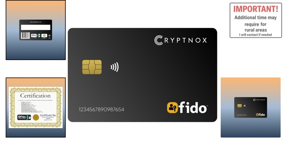 Modern FIDO2 Security Key Card - Effortless 2FA Authentication & NFC ...