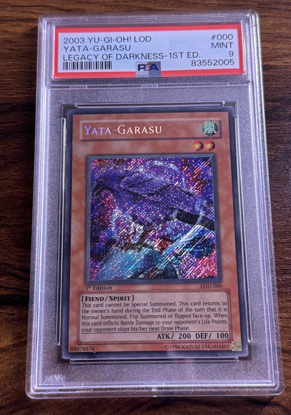 Yu-Gi-Oh! TCG Yata-Garasu Legacy of Darkness LOD-000 1st Edition Secret ...