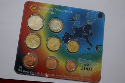 🧭 🇪🇸 SPAIN 2003 EURO MINT SET B63 #52 LAR | eBay
