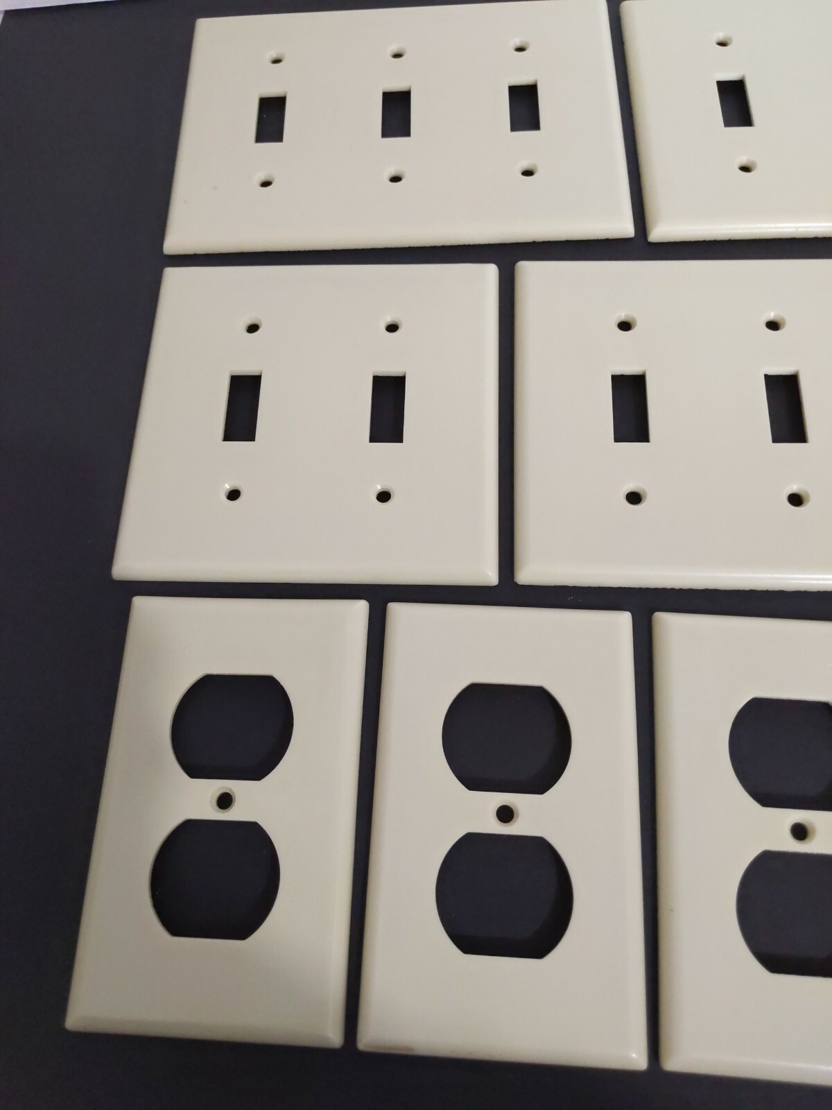 VINTAGE ART DECO LEVITON SMOOTH BAKELITE SWITCH PLATE OUTLET COVERS ...