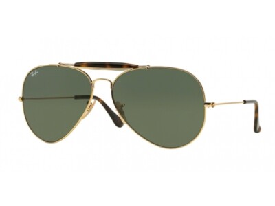 Ray-Ban Sunglasses RB3029 OUTDOORSMAN II 181 Gold green Man | eBay