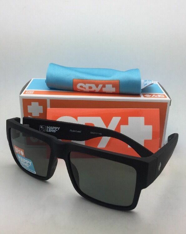 SPY OPTIC Polarized Sunglasses CYRUS Soft Matte Black Frames HD Plus ...