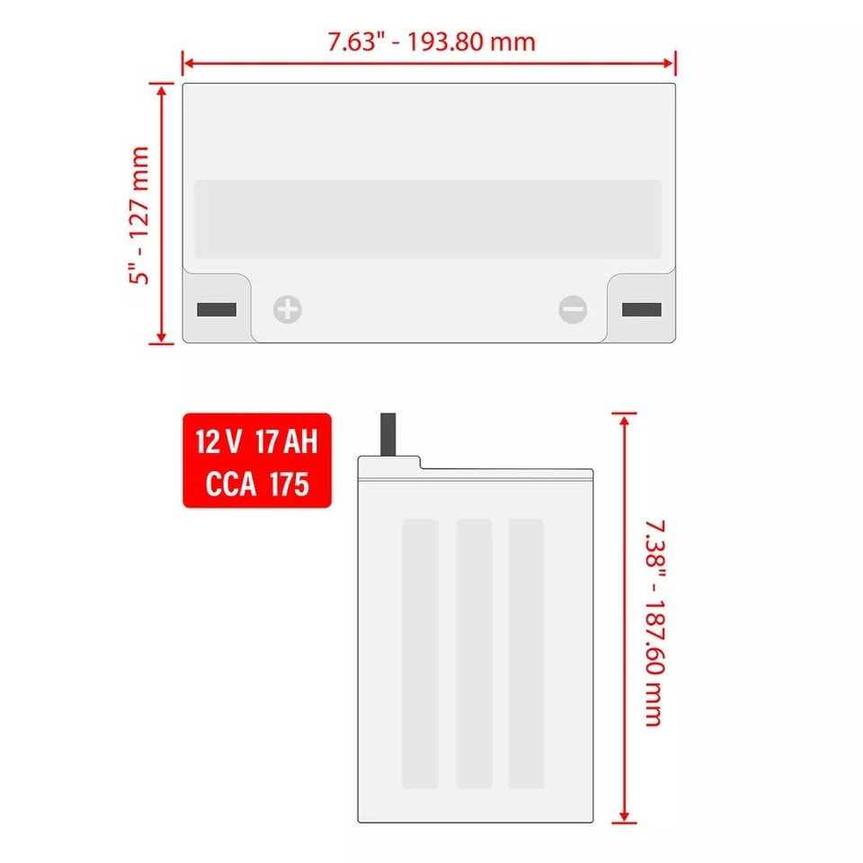 AGM Battery For MTD 925-1707C 925-1707D 725-1737 725-1706A 725-1707D ...