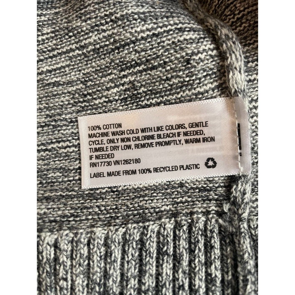 Goodfellow & Co Mens Knitted Pullover Hoodie Sweater Gray Size M Long ...