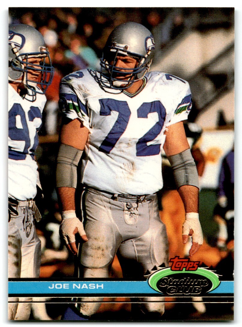 1991 Stadium Club Joe Nash Seattle Seahawks #255 | eBay