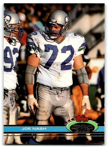 1991 Stadium Club Joe Nash Seattle Seahawks #255 | eBay