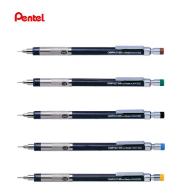 Pentel Graphlet Mechanical Pencil 0.3 0.4 0.5 0.7 0.9mm Choose from 5 ...