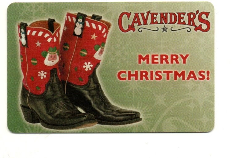Christmas Card Cowboy Boots Cowboy Christmas Card Red Background