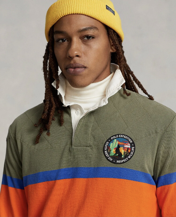 Size L Polo Ralph Lauren Classic Multi Bold Striped Expedition ...