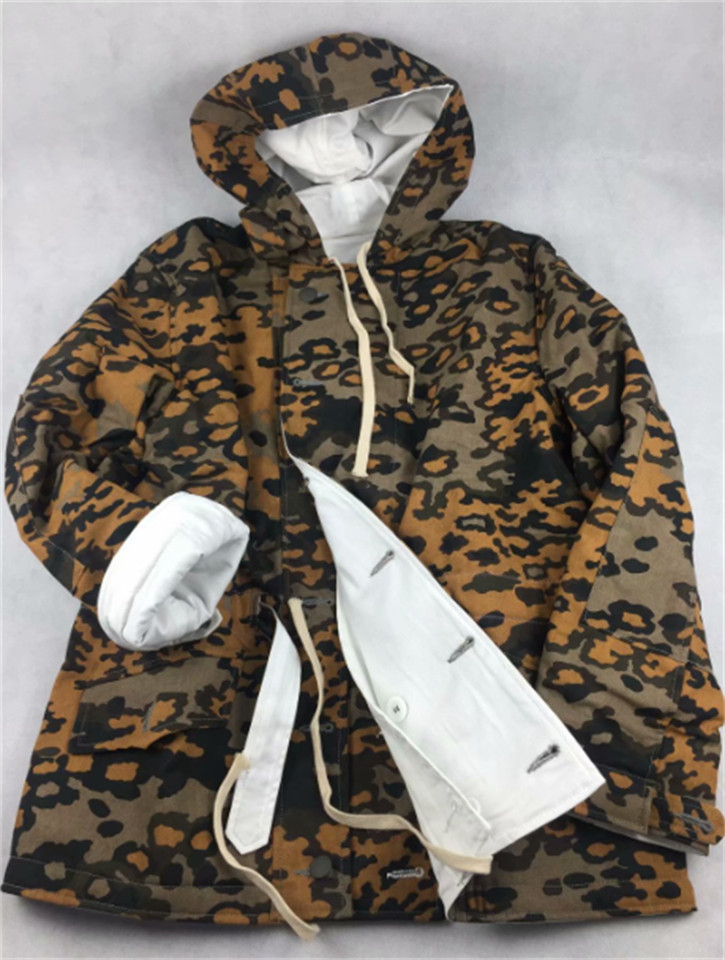 WW2 GERMAN AUTUMN OAK LEAF CAMO WINTER REVERSIBLE PARKA WWII Repro ...