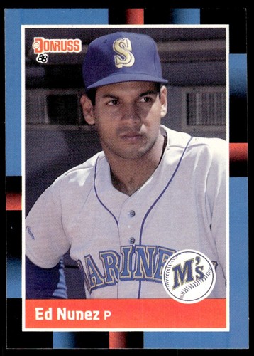 1988 Donruss Baseball Card Ed Nunez Seattle Mariners #445 | eBay