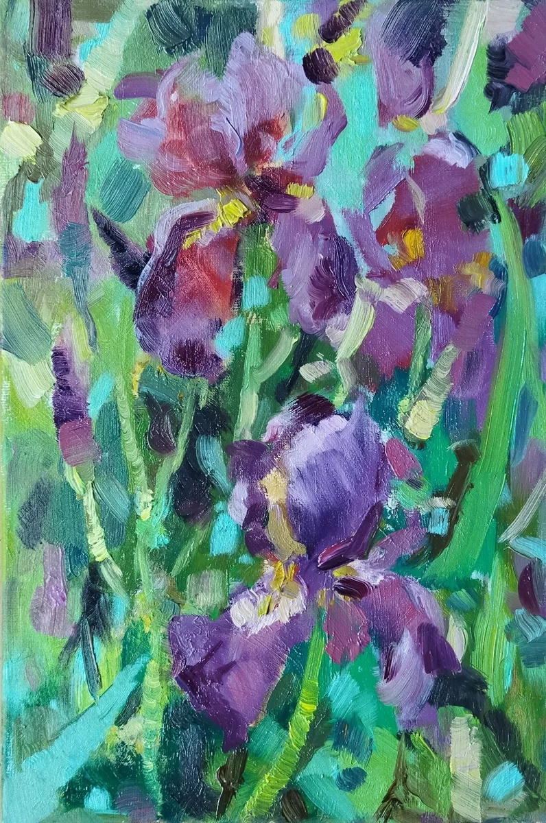 Iris Oil Paintings