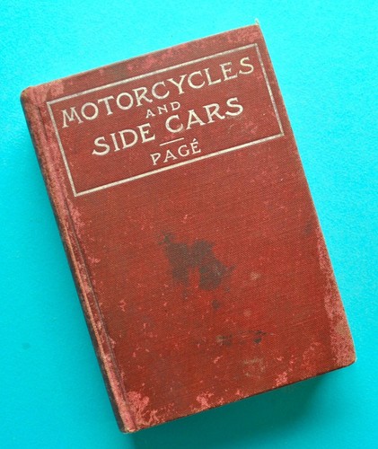 Original 1921 Motorcycle Manual Book Indian Harley Excelsior Merkel ...