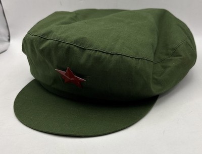 VTG Chinese Communist Military Hat Cap Mao Red Army China Beijing Hat ...