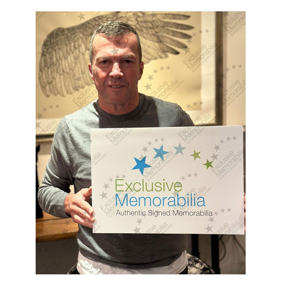 Lothar Matthäus Signed Inter Milan 1990 Home Football Jersey. Icon ...