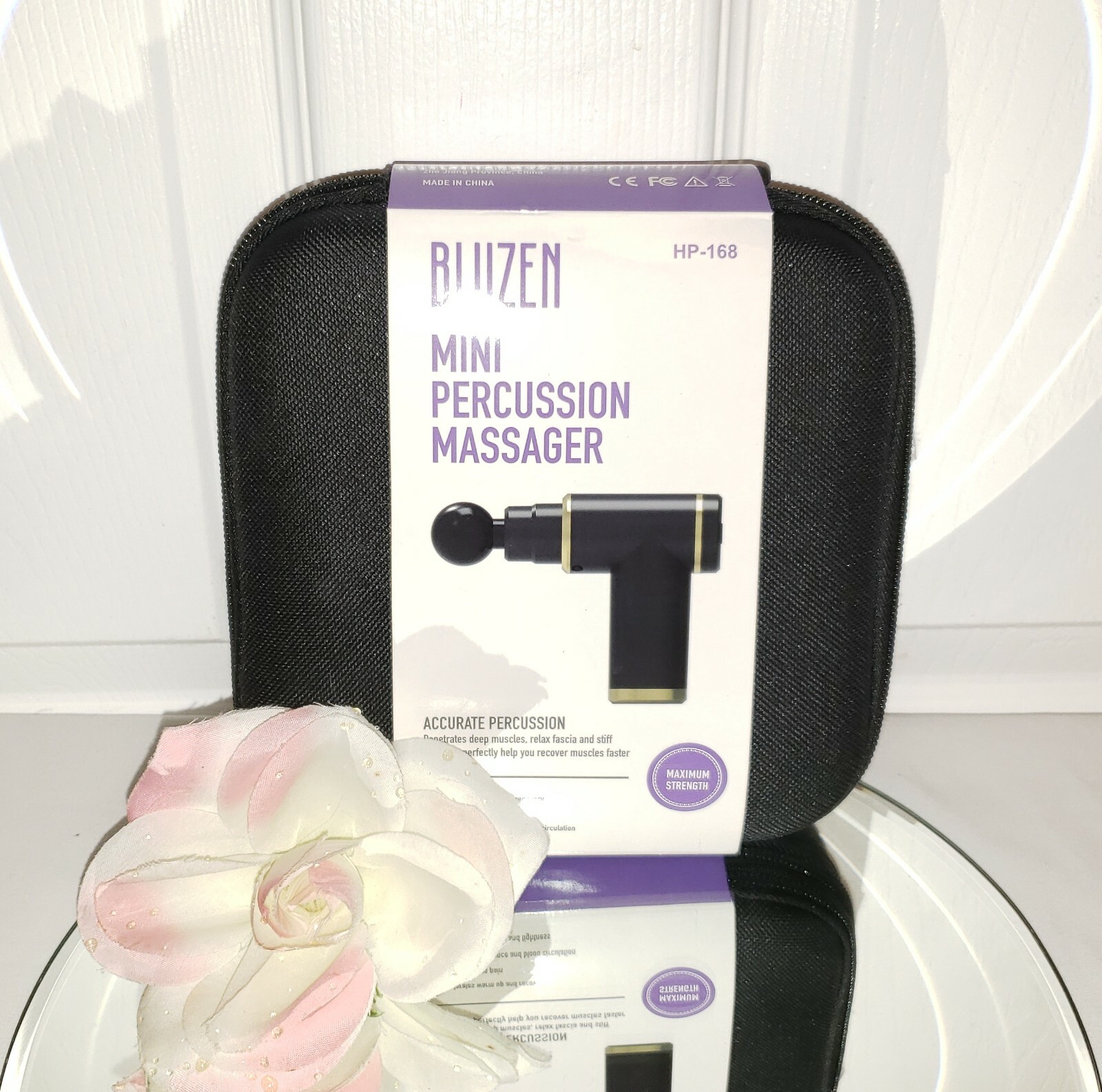 Bluzen Black Massage Gun Handheld Mini Percussion Massager Maximum ...