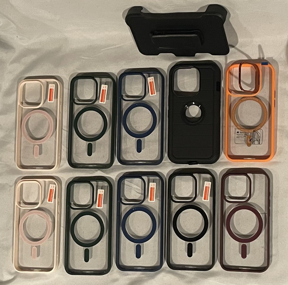 Bulk Lot Of 10 Apple iPhone 15 Pro Cell Phone Cases Assorted New/Open ...