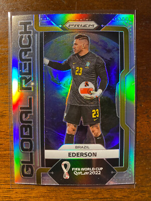 2022 Panini Prizm FIFA World Cup Ederson #20 Global Reach Silver Prizm Brazil | eBay