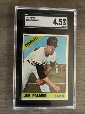 Jim Palmer 1966 Topps Rookie Card RC #126 SGC 4.5 VG-EX+ Baltimore ...