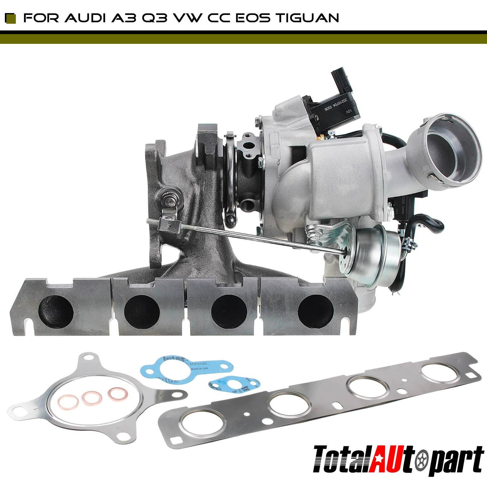 Turbocharger for VW Beetle CC Jetta Passat Eos Golf Tiguan Audi A3 L4 2 ...