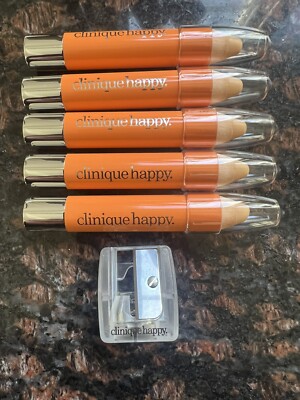 Clinique Happy Solid Fragrance And Sharpener Lot Of 5. Discontinued. | eBay