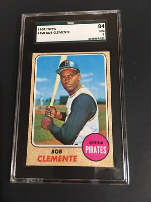 1968 TOPPS ROBERTO CLEMENTE, #150, SGC 7, NM, HOF (Free Shipping on 3 ...