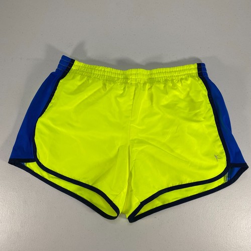 Danskin Now Womens Running Shorts Teal Yellow Blue Size Med 8/10 ...