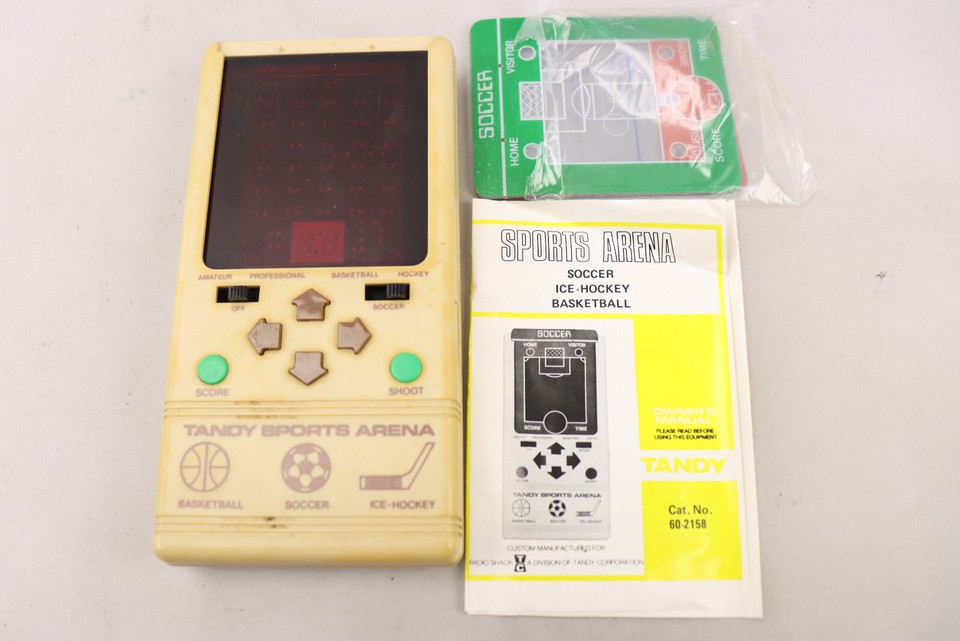 Lot of 5 VTG Handheld Electronic Games Tandy & Mattel w/Boxes Football+ ...