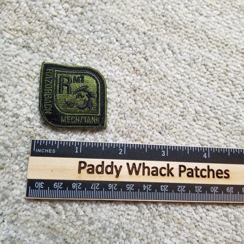 RMT Razorback Mech Tank Patch Hook & Loop Back Military Morale Tactical ...