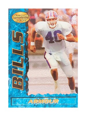 1995 BOWMAN'S BEST JUSTIN ARMOUR BUFFALO BILLS FOOTBALL CARD #76 | eBay