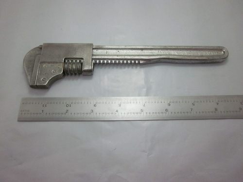 VTG Vlchek Auto Wrench 9" Adjustable Monkey Wrench Antique Car Tool USA ...