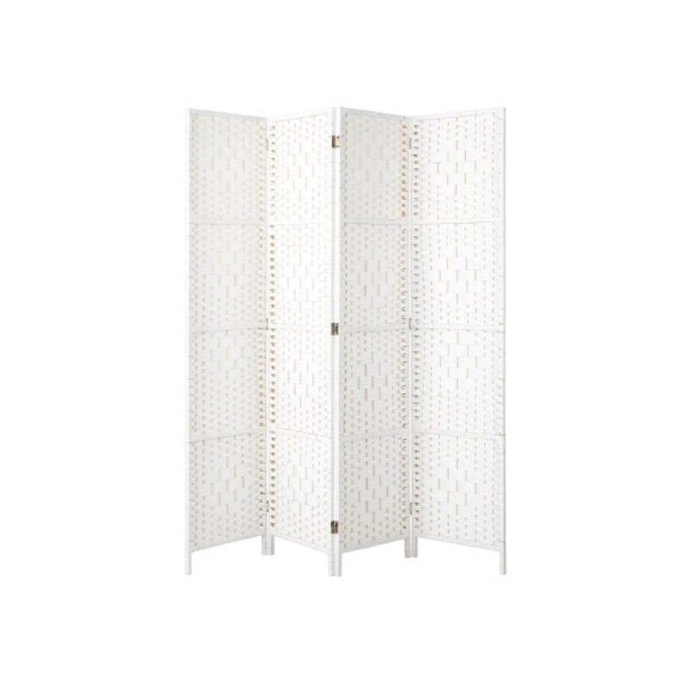 4 Panel Room Divider Privacy Screen White | eBay Australia