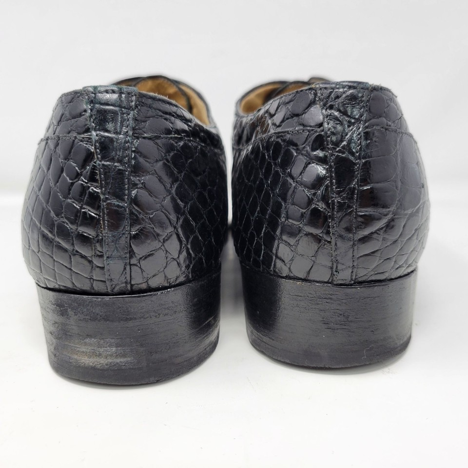 Artioli Star Genuine Alligator Men's Dress Shoe's Size 9 Hand Made in ...