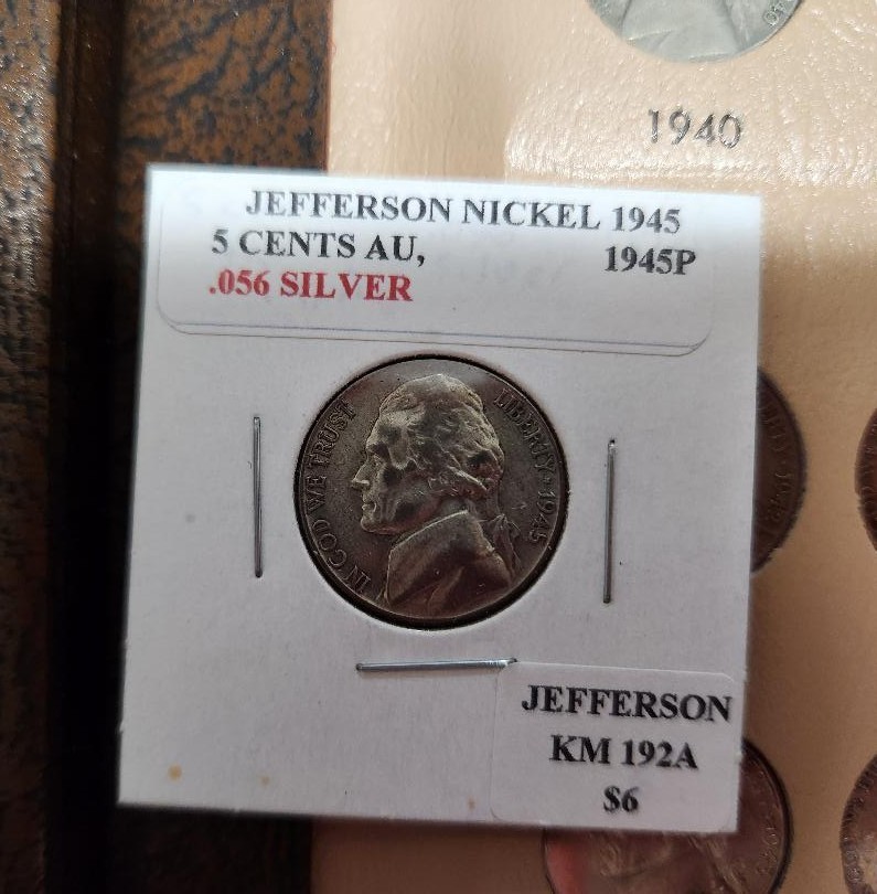 159 JEFFERSON NICKLES IN DANSCO ALBUM, 12 ARE 35% SILVER, MOST FROM ...
