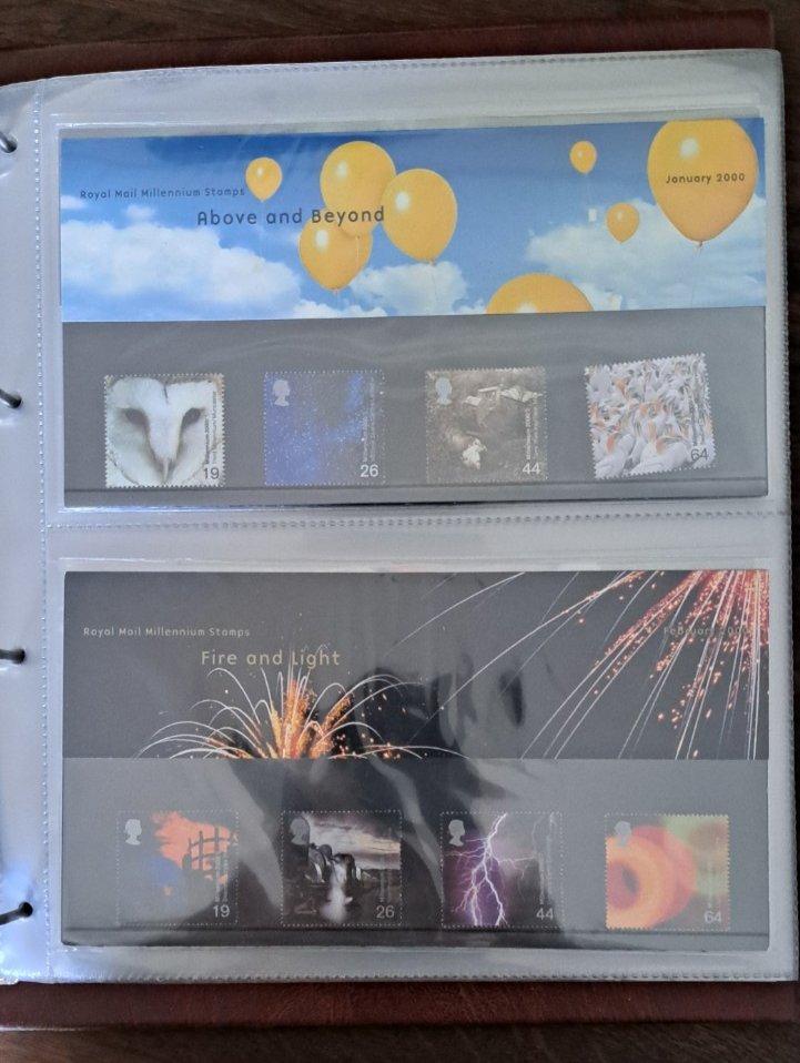 Royal Mail Millenium Presentation Pack Stamp Album with 26 Mint ...